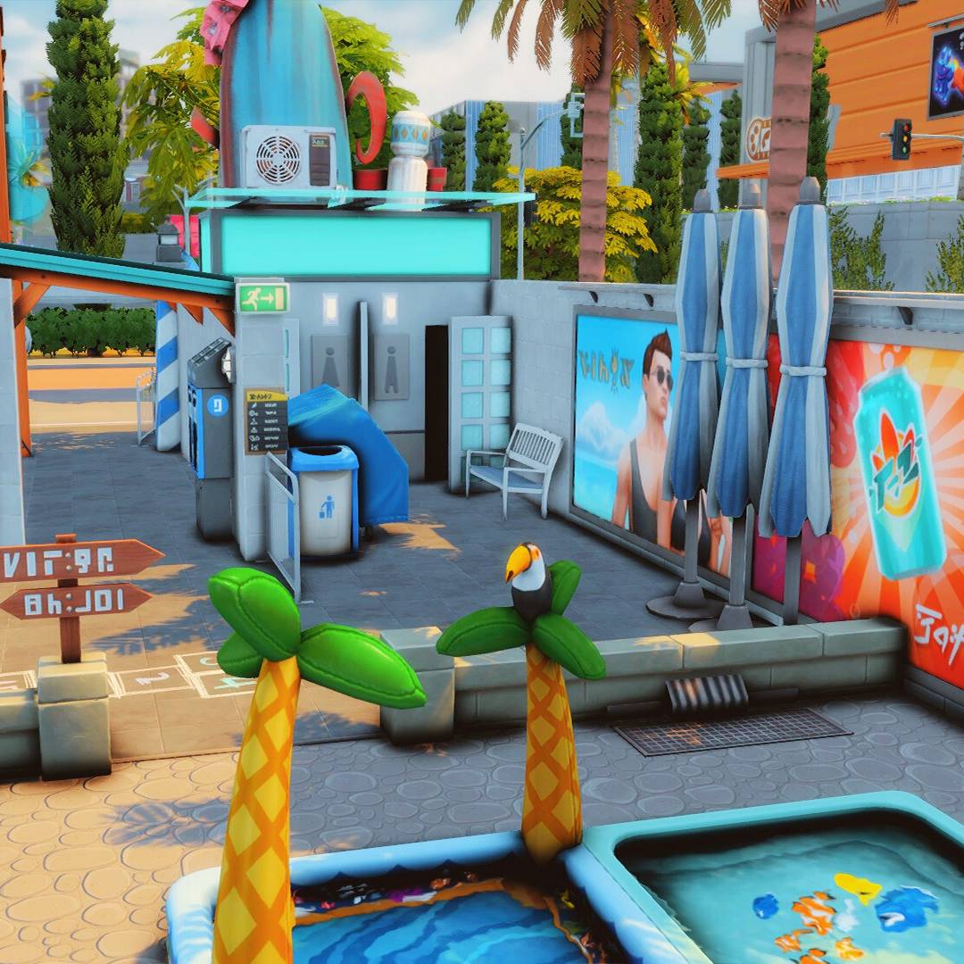 Blue Lagoon Swimming Pool - Gallery - The Sims 4 Rooms / Lots - CurseForge