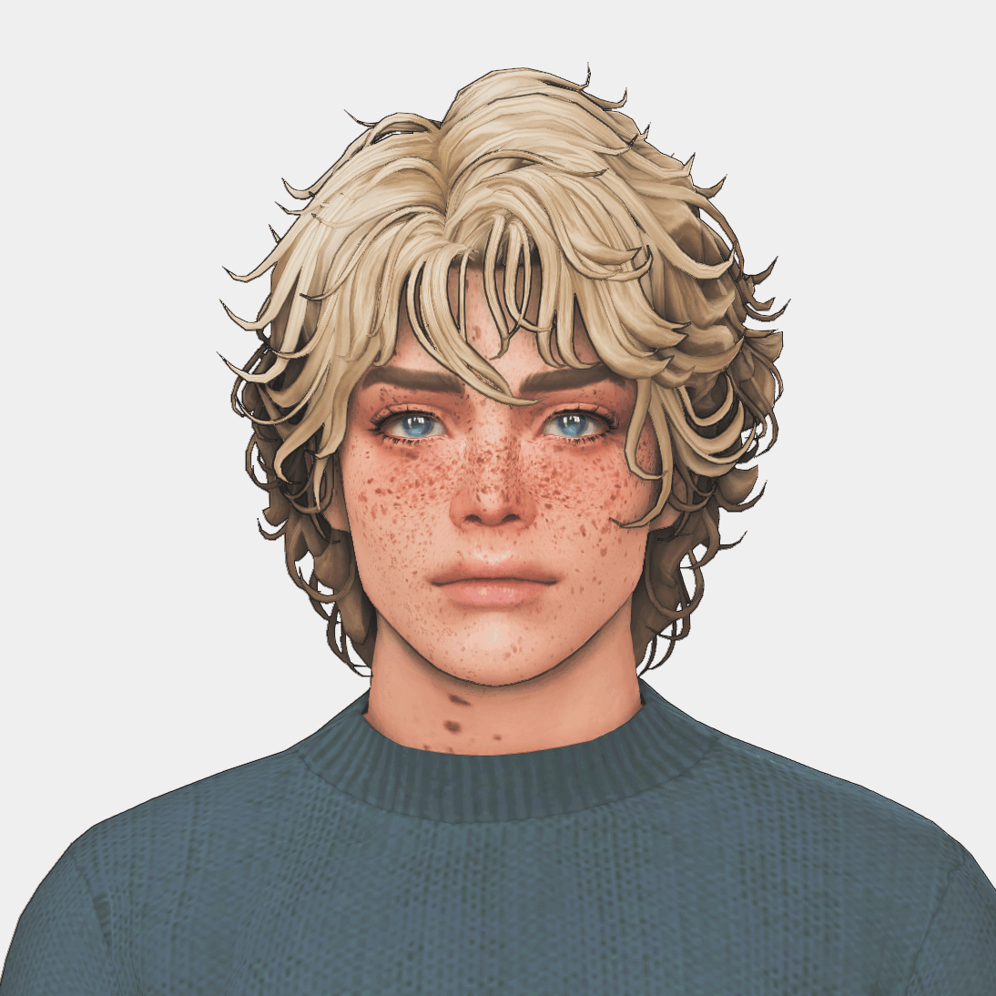 Anthony Hair and Ombre Overlay - The Sims 4 Create a Sim - CurseForge