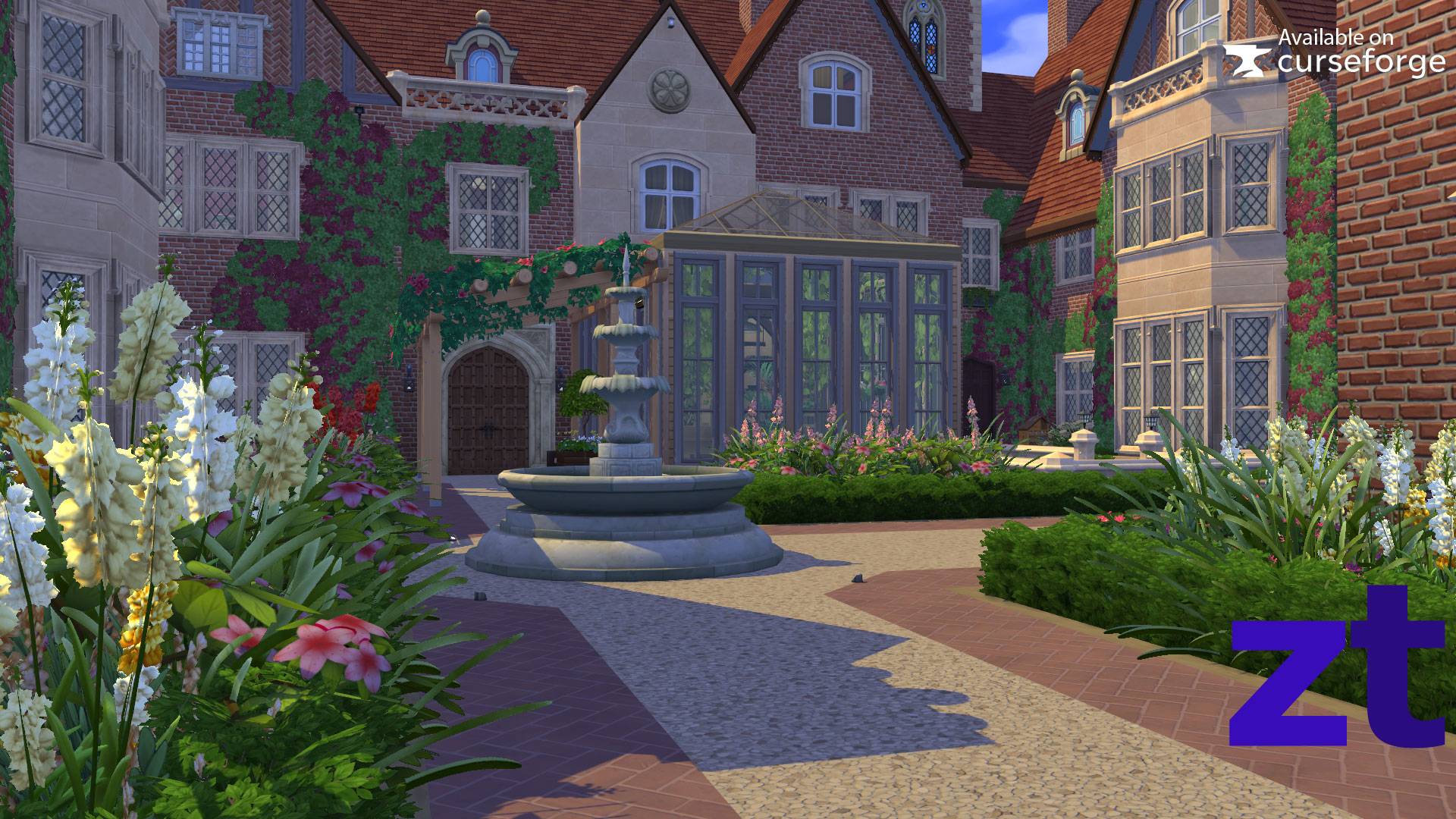 ZT Tudor Gothic Mansion (Rose Red) - Gallery - The Sims 4 Rooms / Lots - CurseForge