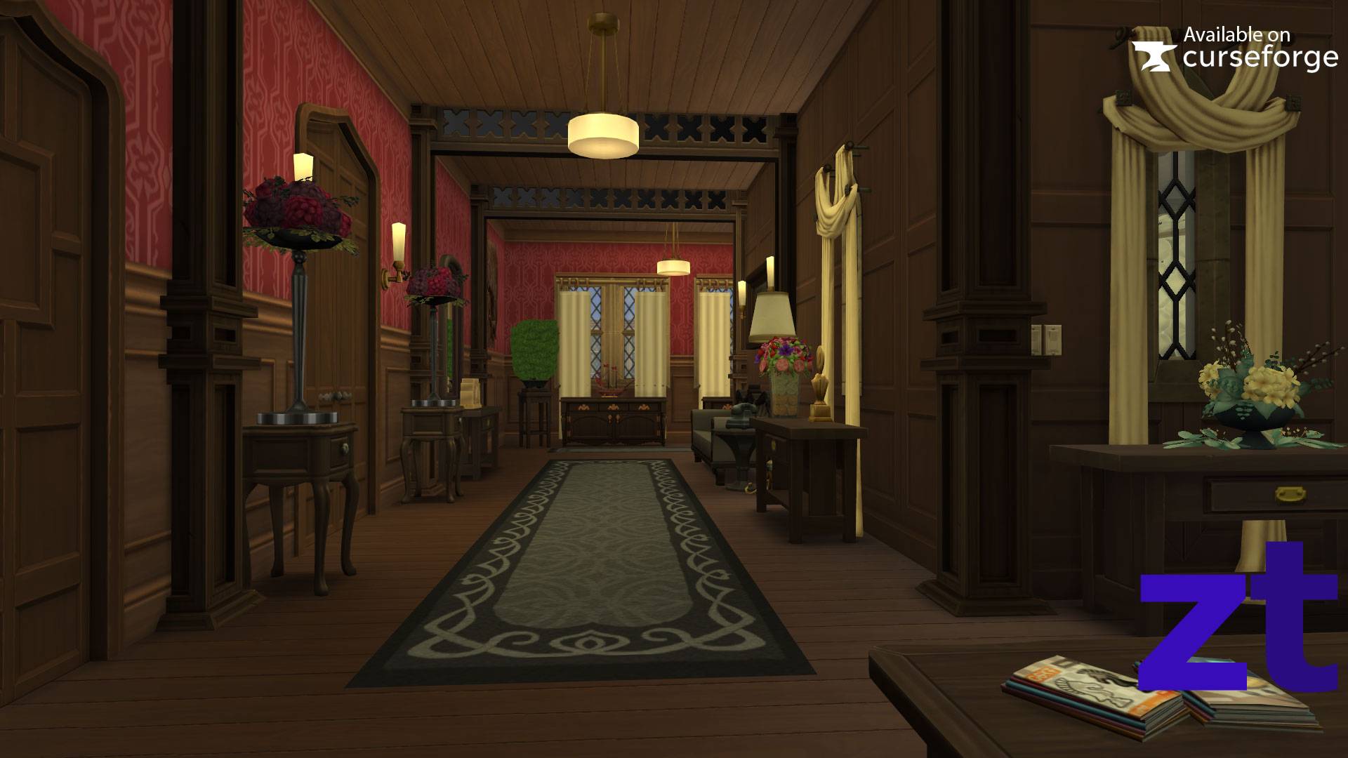 ZT Tudor Gothic Mansion (Rose Red) - Gallery - The Sims 4 Rooms / Lots - CurseForge