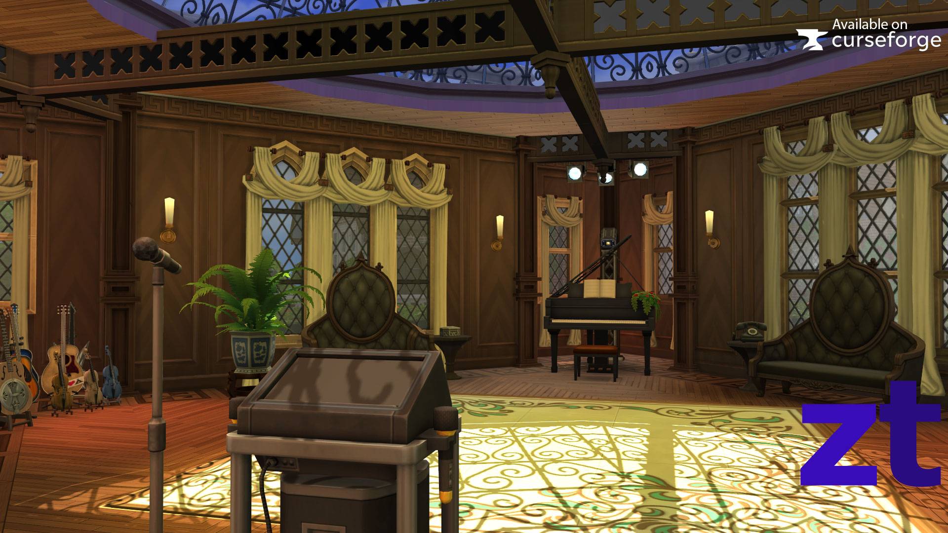 ZT Tudor Gothic Mansion (Rose Red) - Gallery - The Sims 4 Rooms / Lots - CurseForge