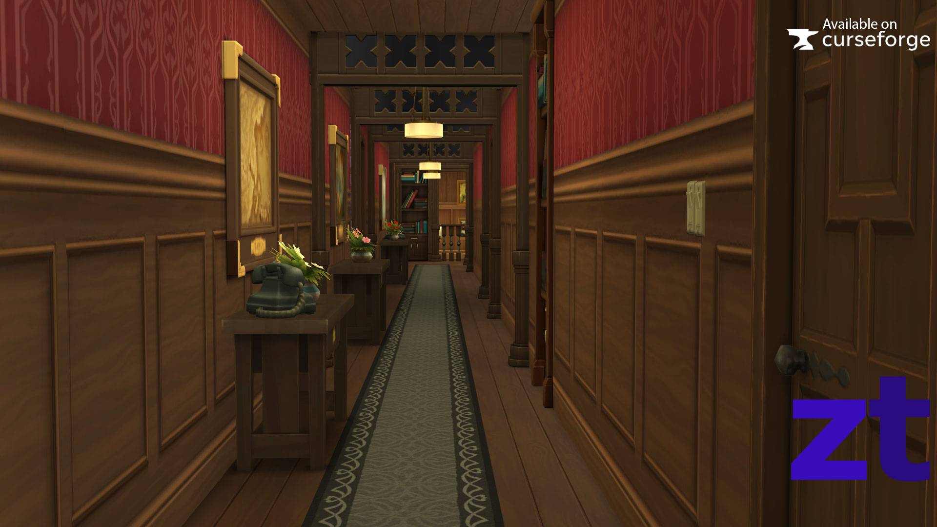 ZT Tudor Gothic Mansion (Rose Red) - Gallery - The Sims 4 Rooms / Lots - CurseForge