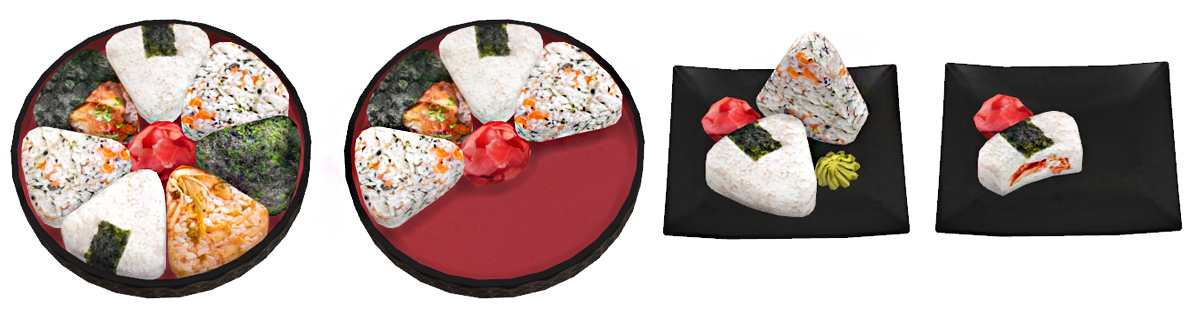 Sushi and onigiri. "Japan" - The Sims 4 Mods - CurseForge