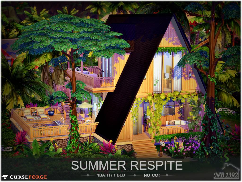 Summer Respite (No CC!) - Summer Modjam - Gallery - The Sims 4 Rooms / Lots - CurseForge