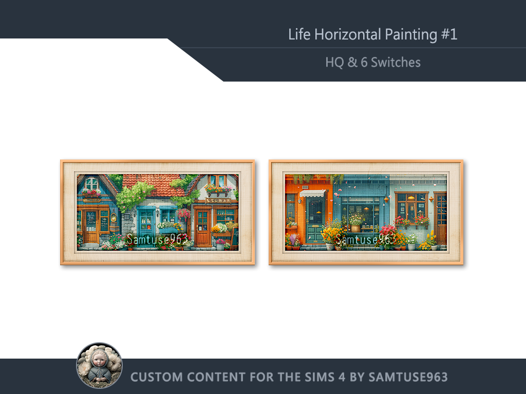 HQ Life Horizontal Painting #1 Sellable Samtuse963 - The Sims 4 Build / Buy - CurseForge