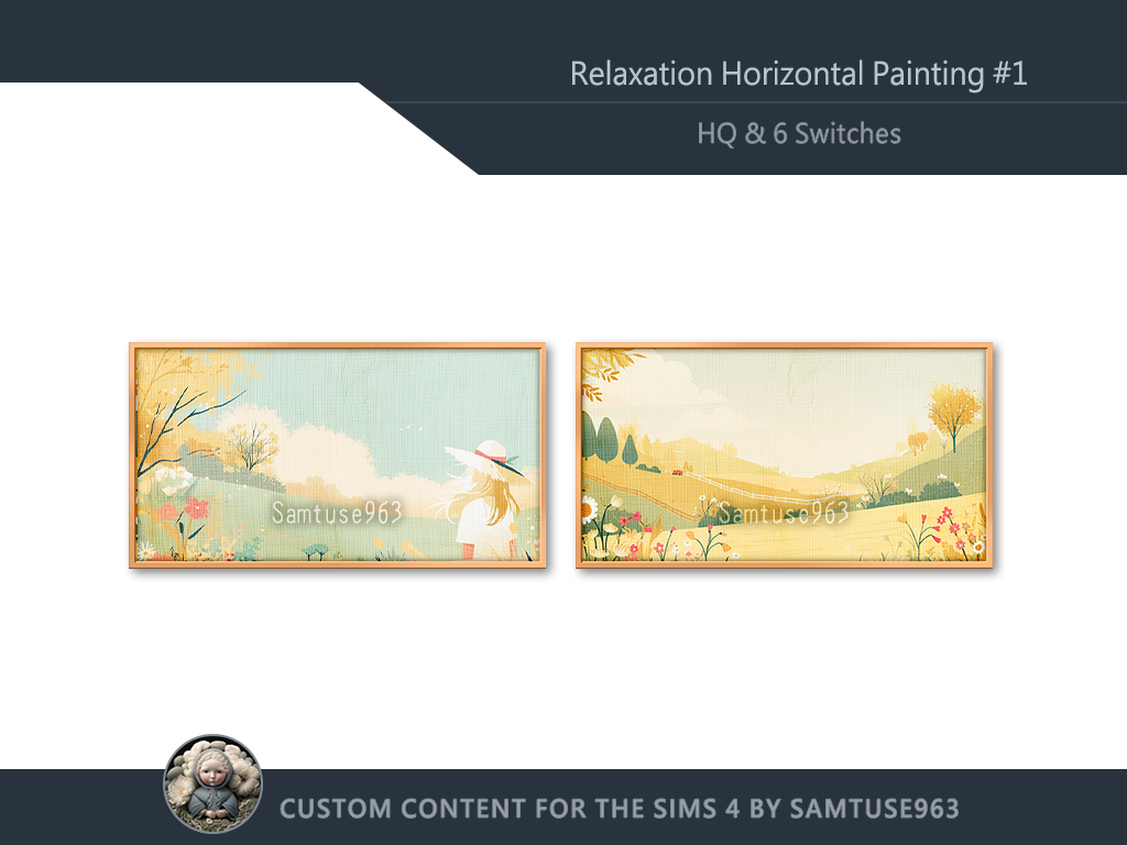 HQ Relaxation Horizontal Painting #1 Sellable Samtuse963 - The Sims 4 Build / Buy - CurseForge