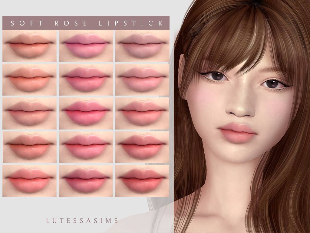 Soft Rose Lipstick - Gallery - The Sims 4 Create a Sim - CurseForge