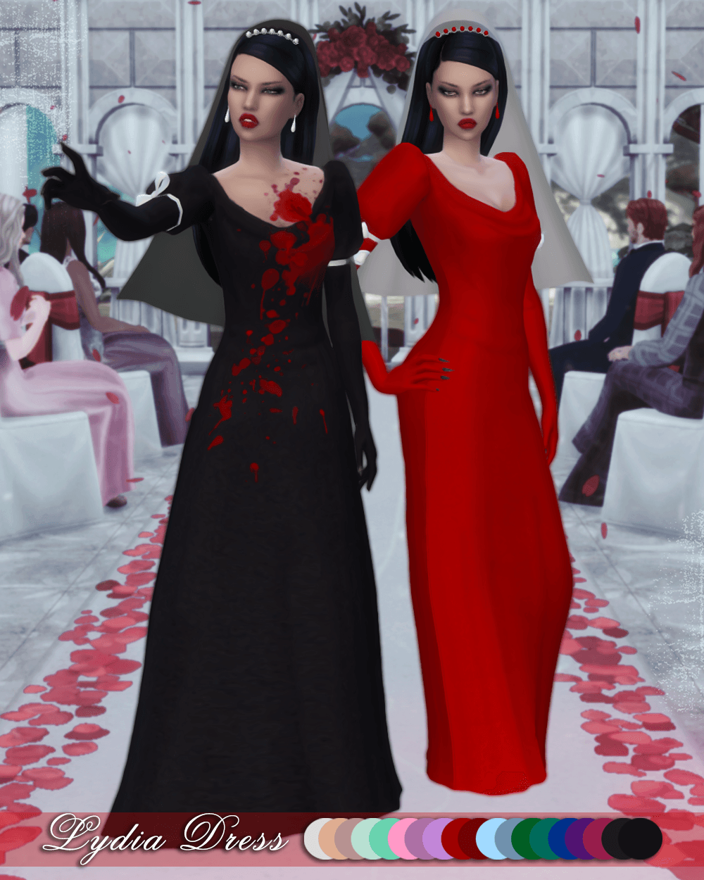 Lydia Bow Dress - The Sims 4 Create a Sim - CurseForge