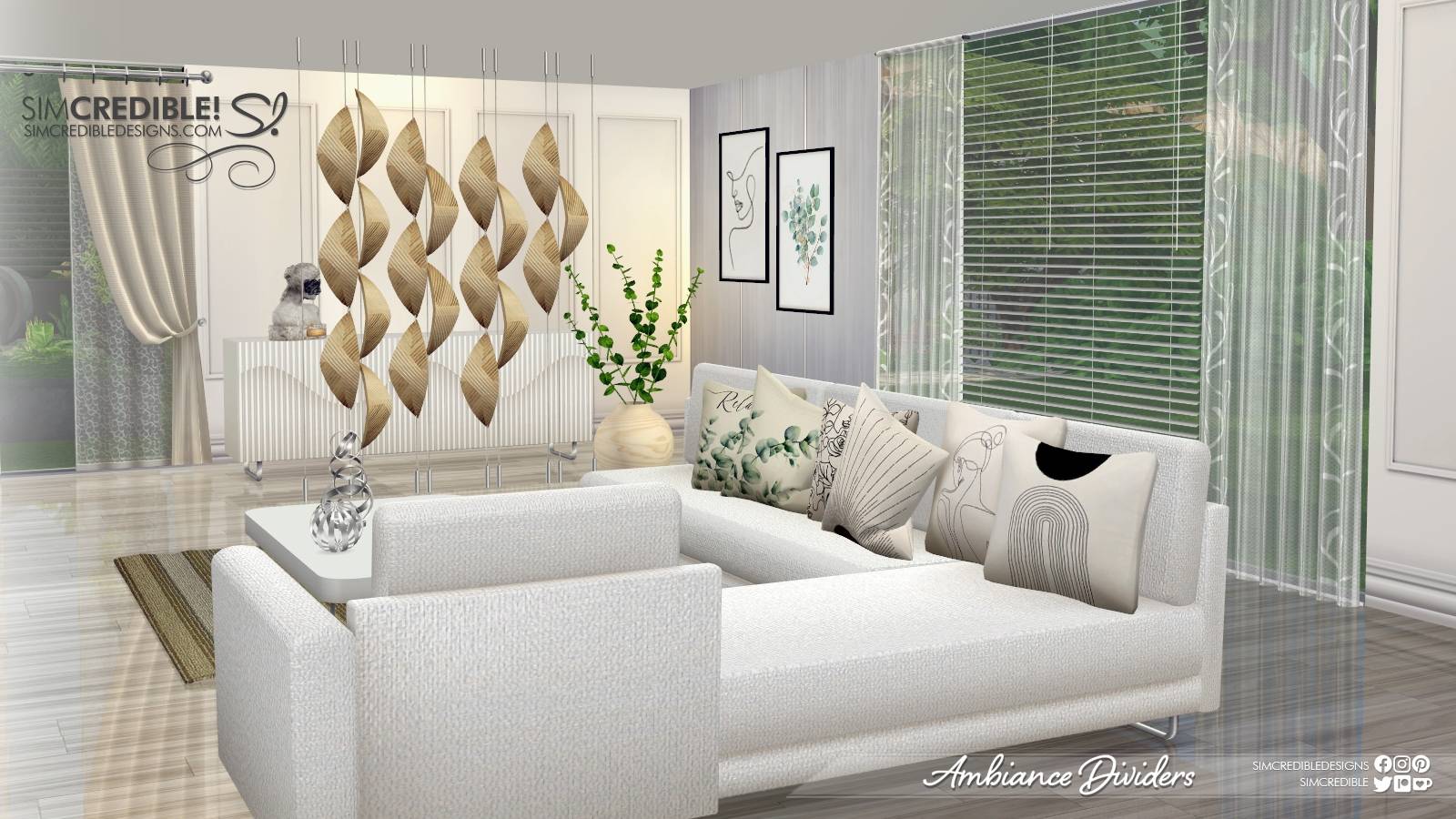 Ambiance Dividers - Leaves ༄ - Gallery - The Sims 4 Build / Buy ...