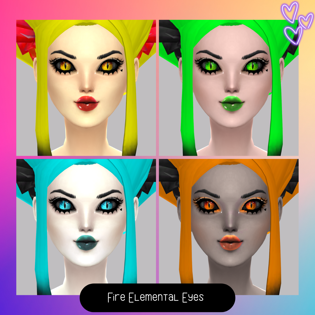 [JBTN] Fire Elemental Eyes - Gallery - The Sims 4 Create a Sim - CurseForge