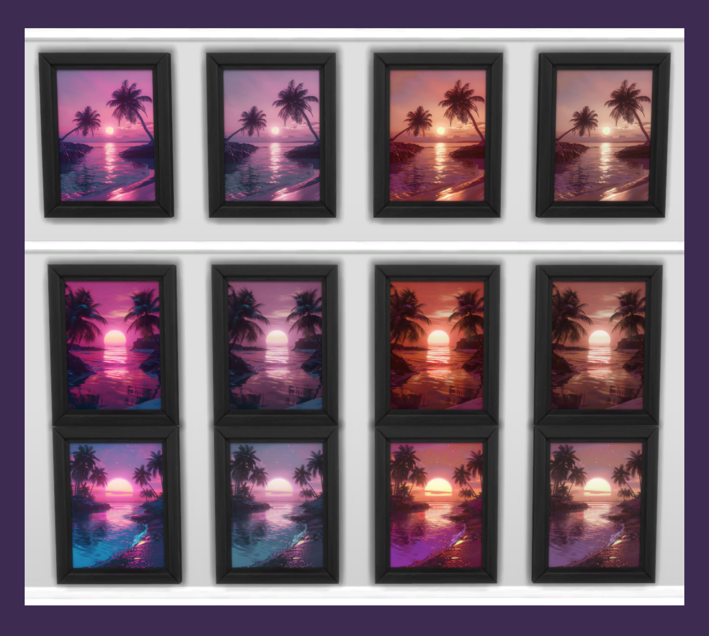 Summertime Sunset Paintings - Gallery - The Sims 4 Build / Buy - CurseForge