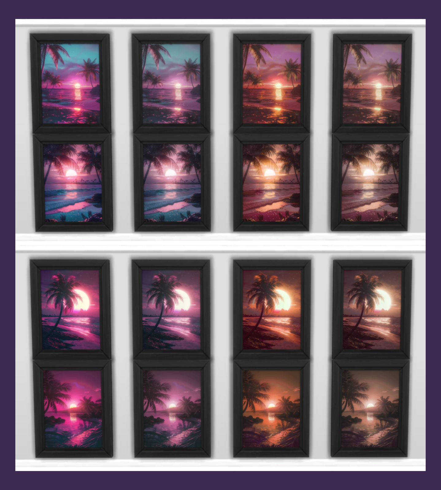 Summertime Sunset Paintings - Gallery - The Sims 4 Build / Buy - CurseForge
