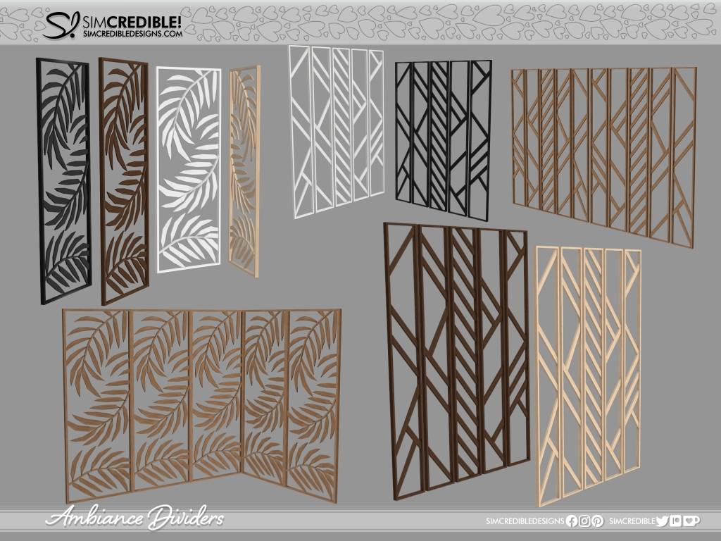 Ambiance Dividers - Modern 𓈒⋆⑅˚⑅⋆𓈒 - Gallery - The Sims 4 Build / Buy ...