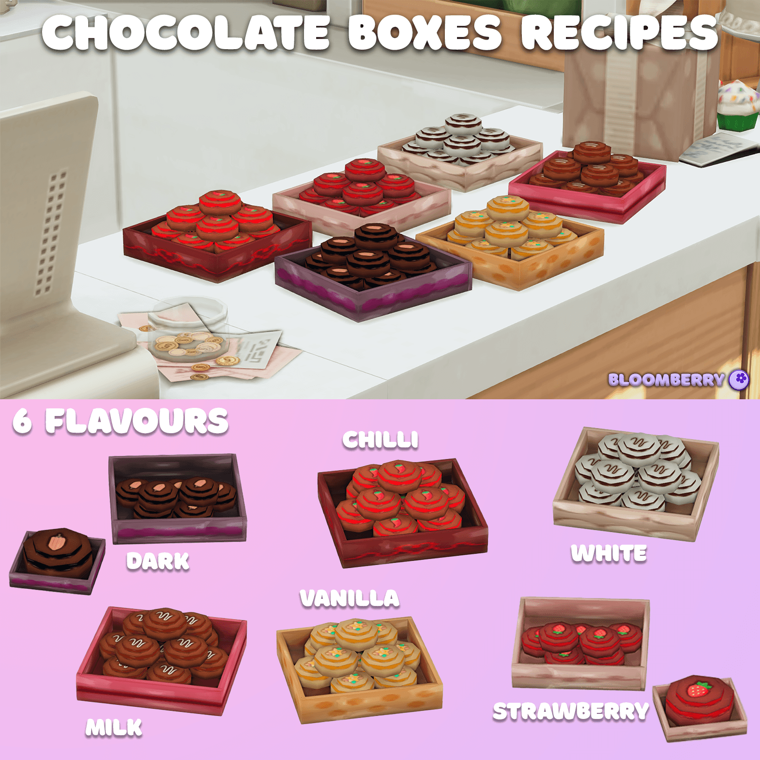 Chocolate boxes recipes - Gallery - The Sims 4 Mods - CurseForge