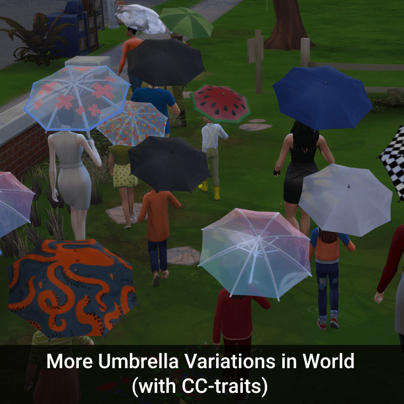 More Umbrella Variations in World (with CC-traits) - Gallery - The Sims ...