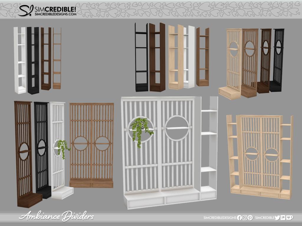 Ambiance Dividers - Shelves ⋆.ೃ࿔* :･ - Gallery - The Sims 4 Build / Buy ...