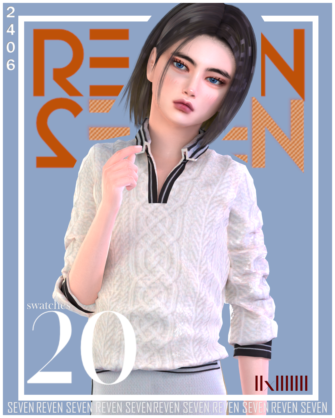 Child's Rolled Up Long-sleeves Knitted Blouse - The Sims 4 Create a Sim ...