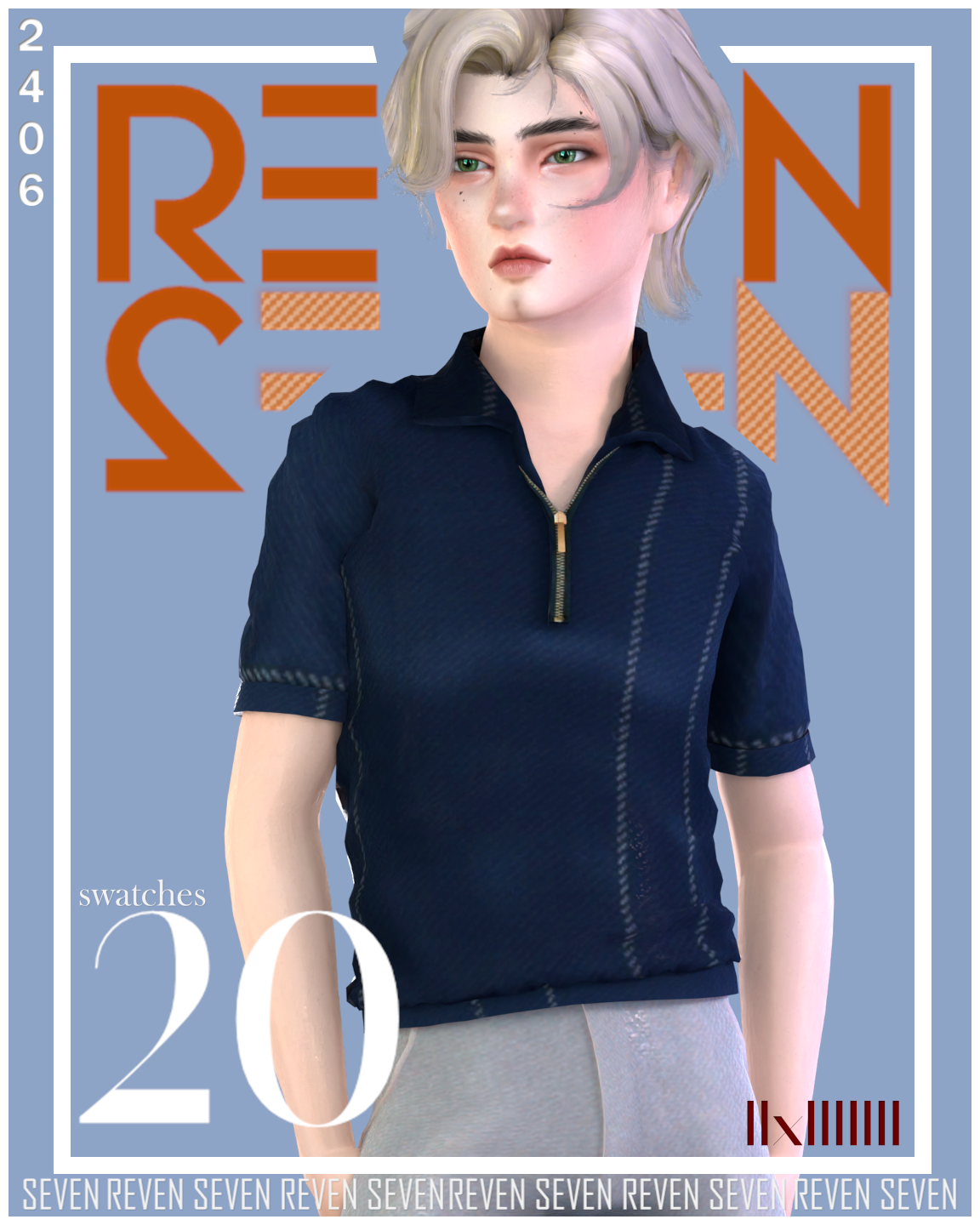 Child's Quarter Zipper Fitted Polo Shirt - The Sims 4 Create a Sim ...