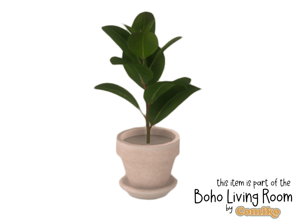 Comiko - Boho Living Room Ficus Plant - Gallery - The Sims 4 Build ...