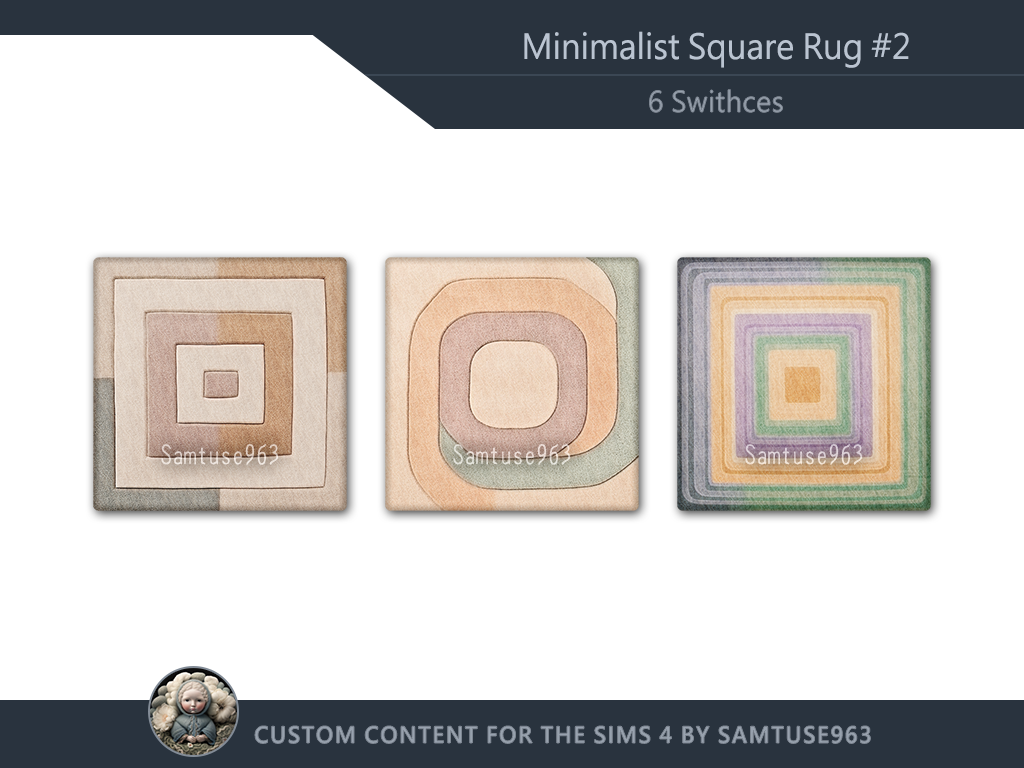 Minimalist Square Dance Rug #2 Samtuse963 - The Sims 4 Build / Buy ...
