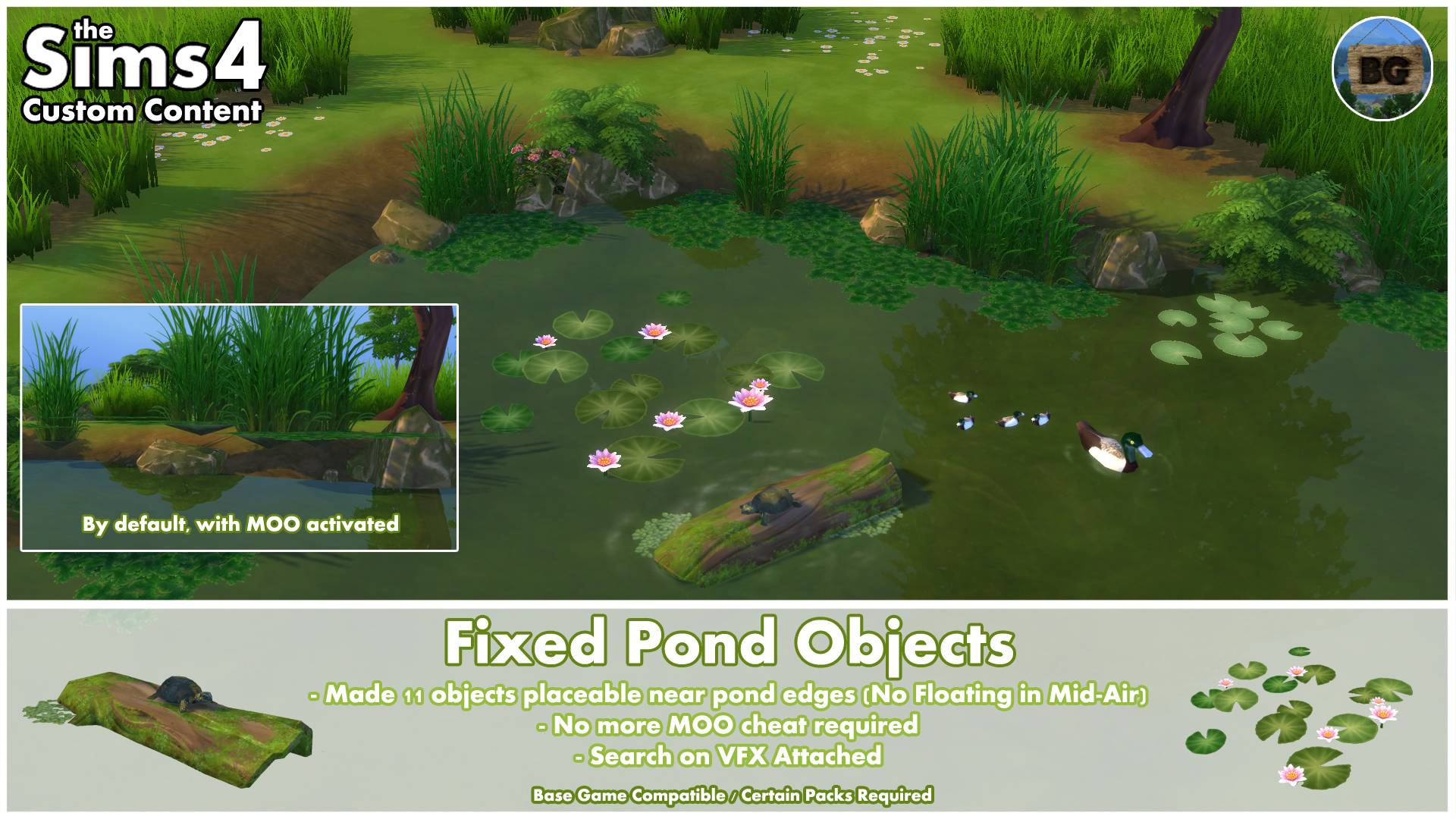 Fixed Pond Objects - The Sims 4 Build / Buy - CurseForge