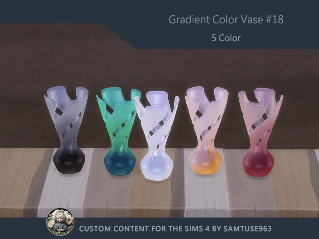 Gradient Color Vase #18 Samtuse963 - The Sims 4 Build / Buy - CurseForge