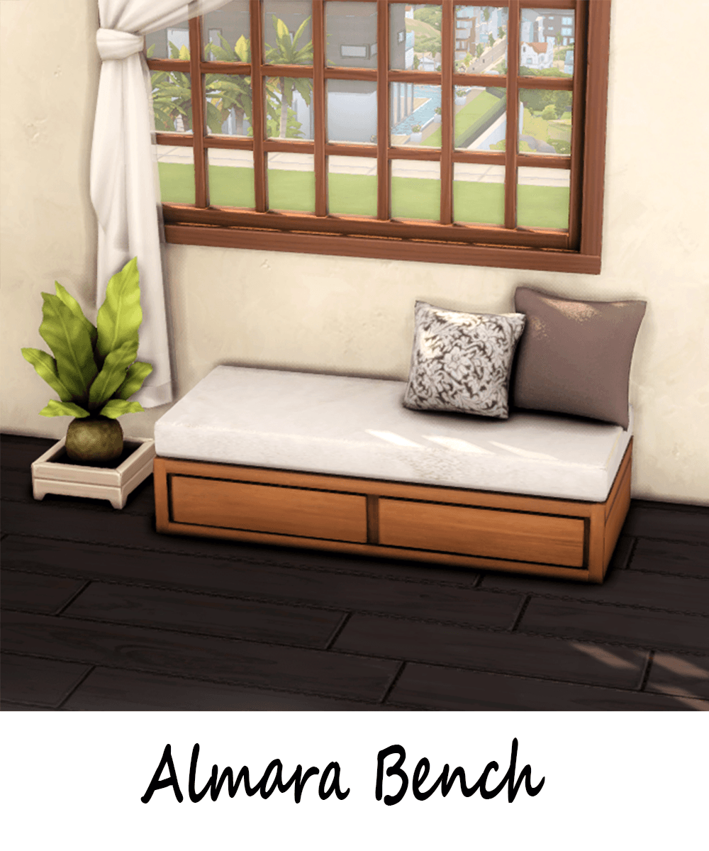 Single Object - Almara Bench - Gallery - The Sims 4 Build / Buy ...