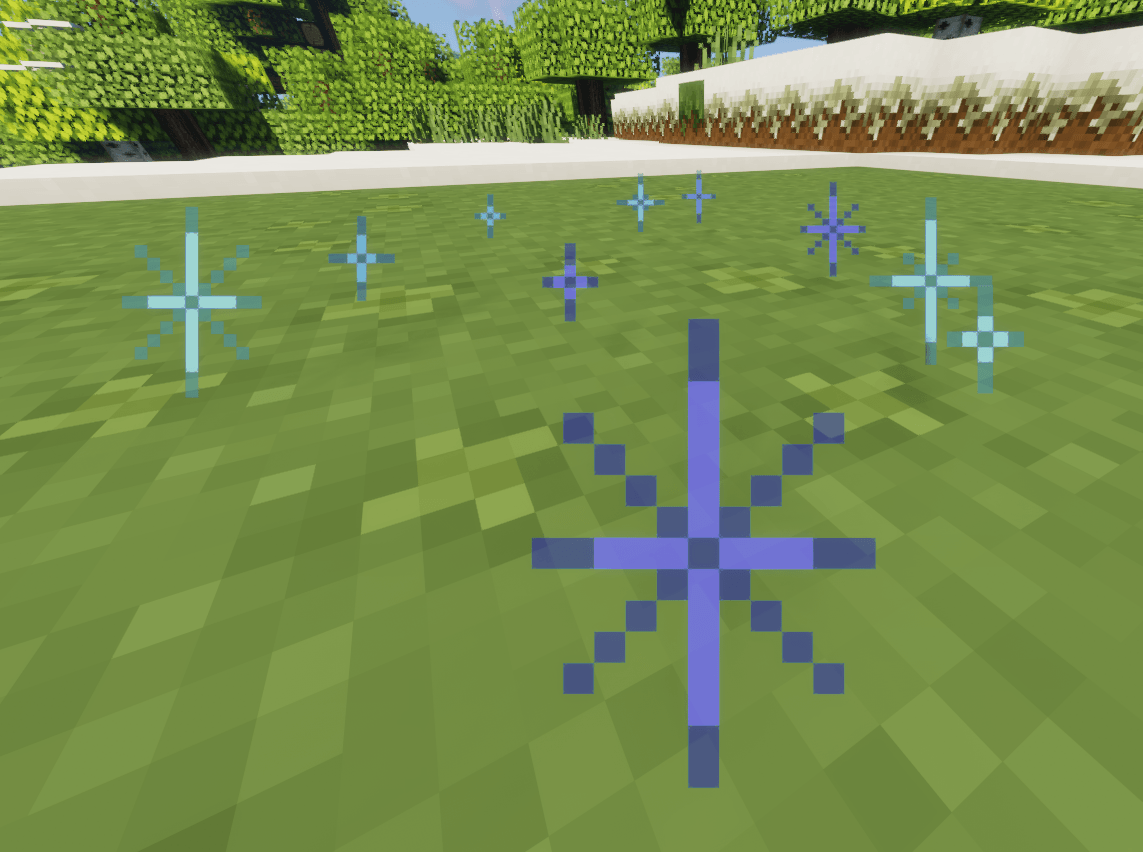 Melody's Snowflake Sparkle XP Orbs Periwinkle - Gallery - Minecraft Resource Packs - CurseForge