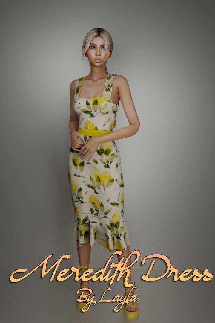 Meredith Dress - Gallery - The Sims 4 Create a Sim - CurseForge