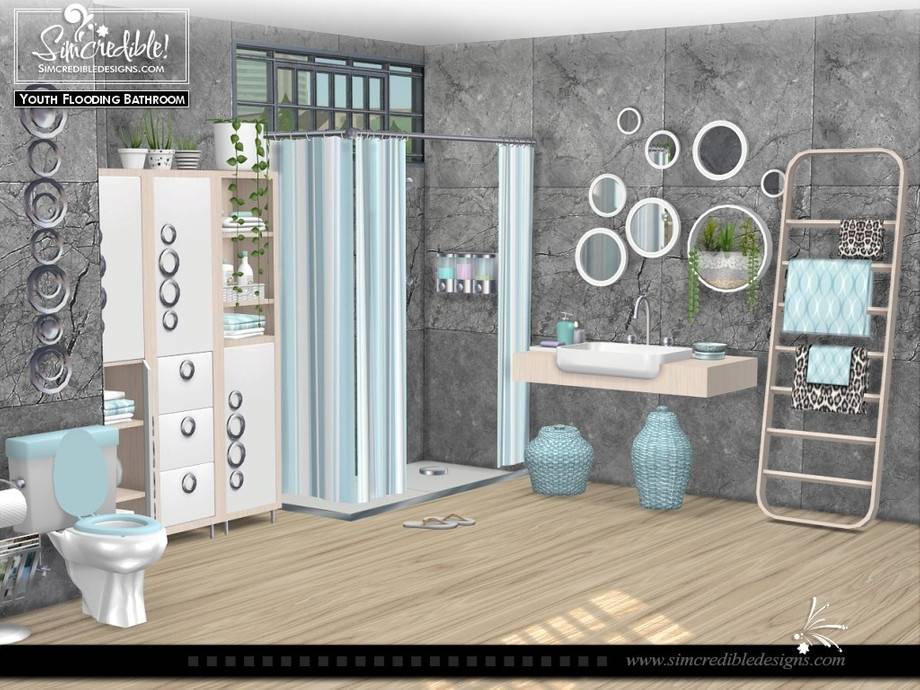 Youth Flooding Bathroom🧼 - Gallery - The Sims 4 Build / Buy - CurseForge