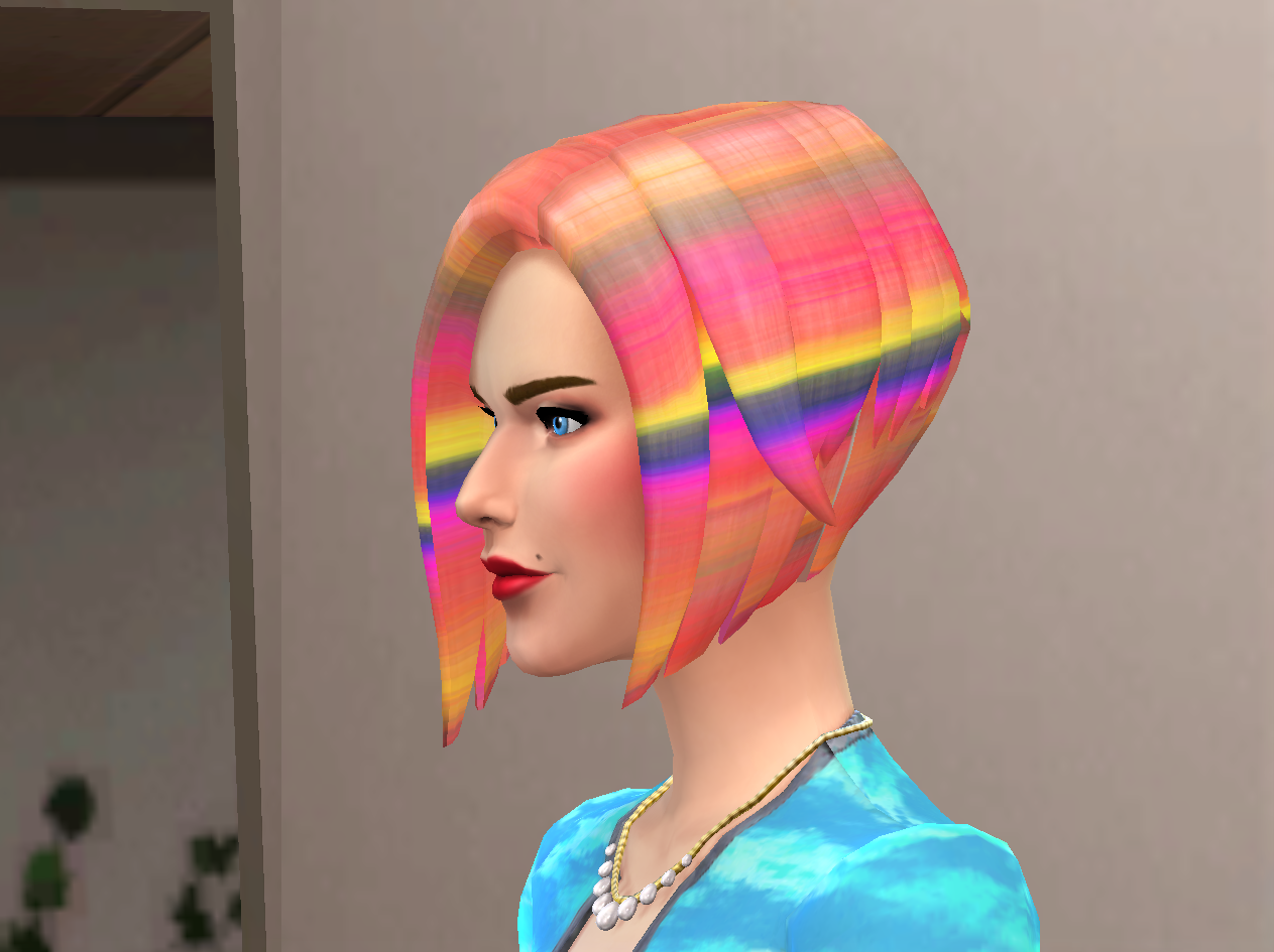 clothing cv345 hair recolor rainbow ( base game compatible) - Gallery ...