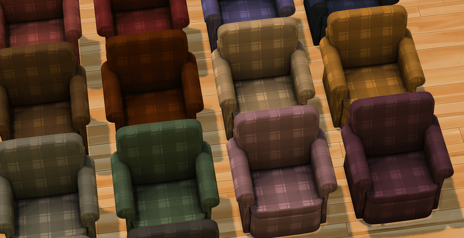 Plaid Comfort Living - [ Base Game Living Room Set ] - Gallery - The ...