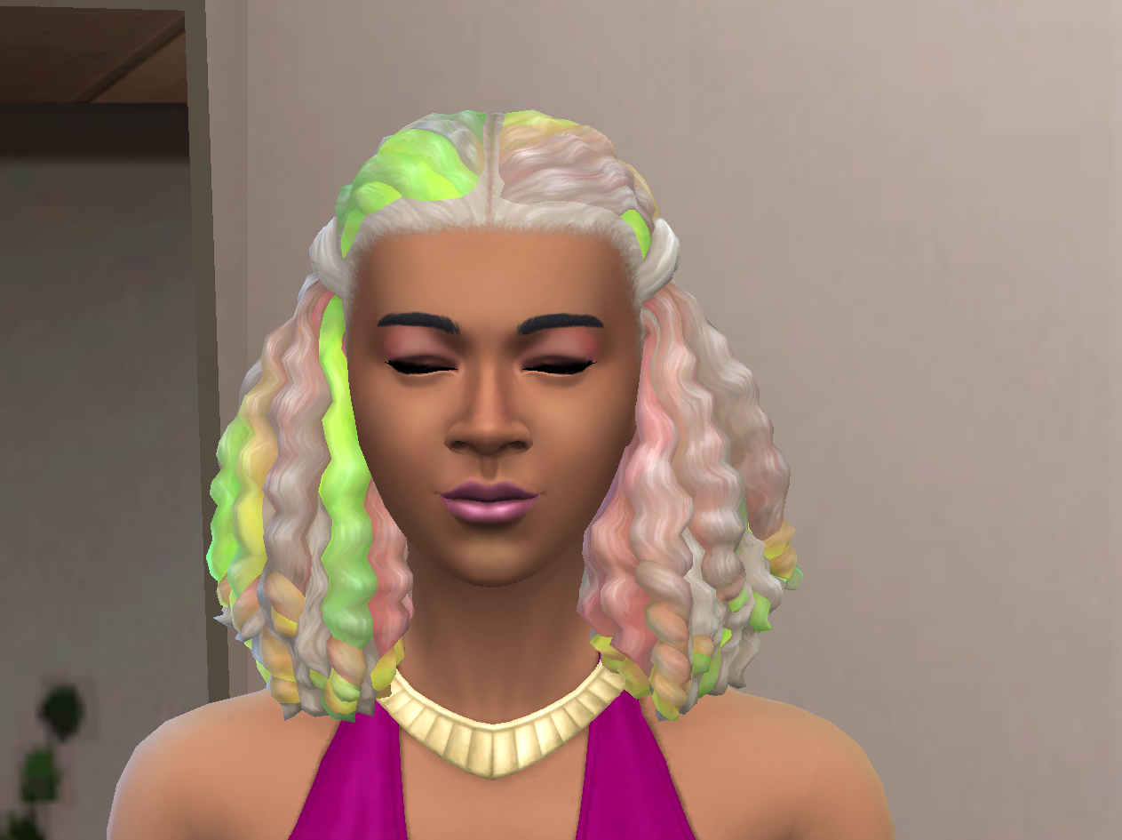 clothing cv347 recolor rainbow hair ( base game compatible ) - Gallery ...