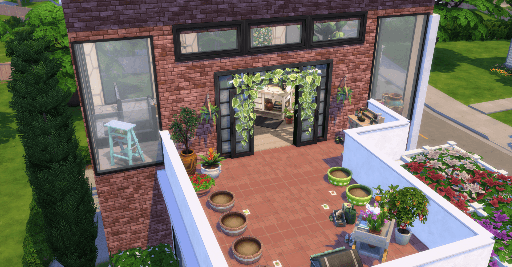 Modern Family Home with Rooftop Garden - Gallery - The Sims 4 Rooms ...