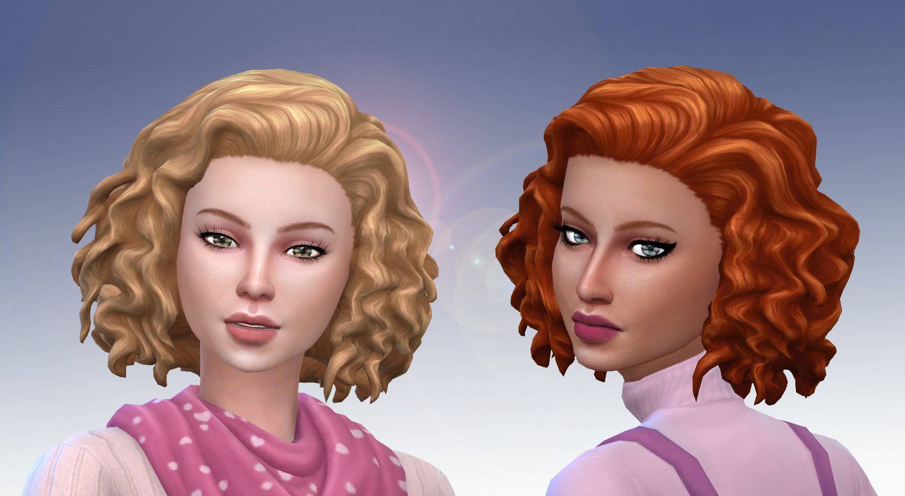 Medium Mid Curly - The Sims 4 Create a Sim - CurseForge