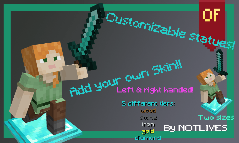 NOTLIVES's Customizable Player Statues Sword - Minecraft Resource Packs ...