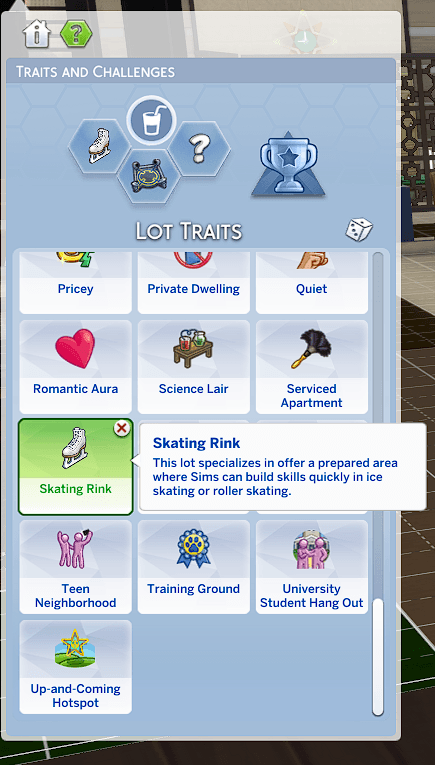 Skating Rink Trait for Bar Lots - The Sims 4 Mods - CurseForge