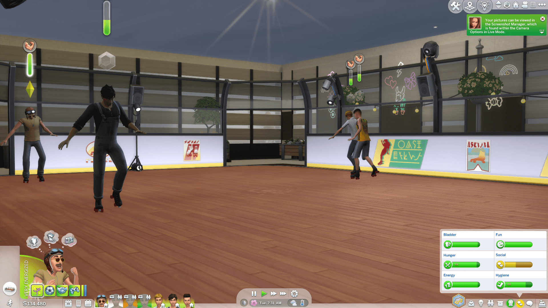 Skating Rink Trait for Bar Lots - The Sims 4 Mods - CurseForge