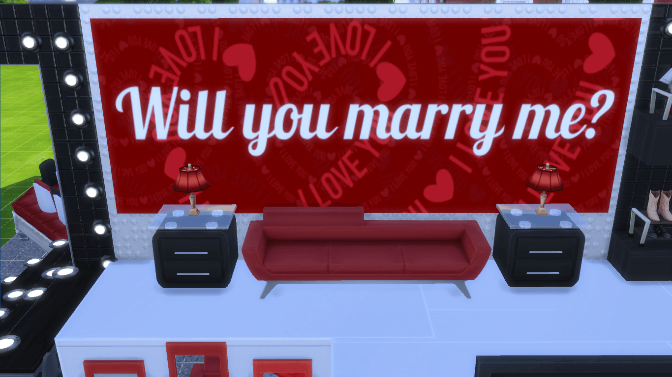 Will You Marry Me Banner Swatches - The Sims 4 Build / Buy - CurseForge