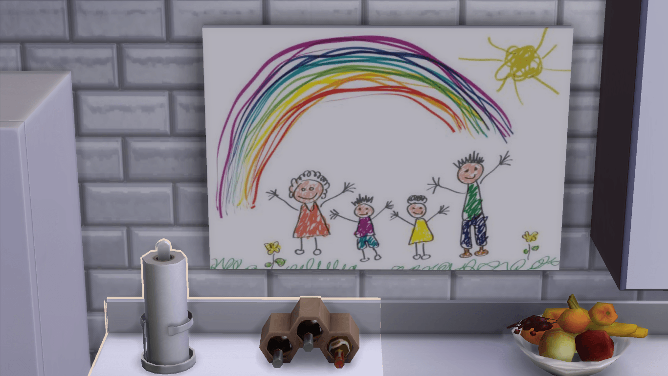 Wall Art Swatches of Child Drawings - The Sims 4 Build / Buy - CurseForge