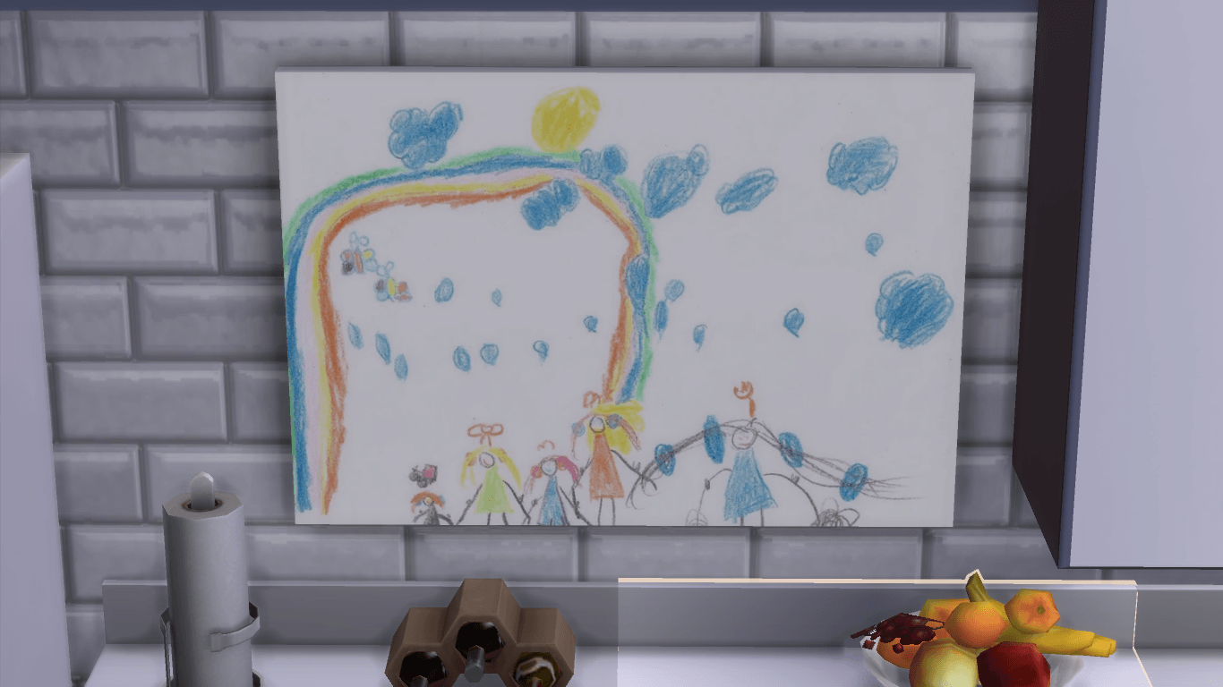 Wall Art Swatches of Child Drawings - The Sims 4 Build / Buy - CurseForge