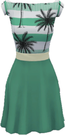 The Palm Dress - Gallery - The Sims 4 Create a Sim - CurseForge