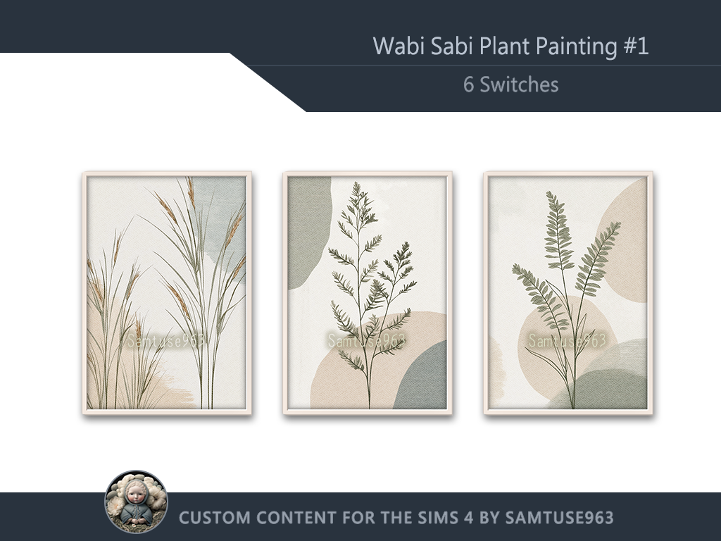 Wabi Sabi Plant Painting #1 Sellable Extra A Samtuse963 - Gallery - The ...