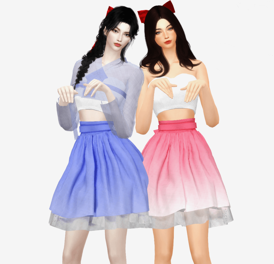 [simna] Ditto Hanbok Dress - Gallery - The Sims 4 Create a Sim - CurseForge