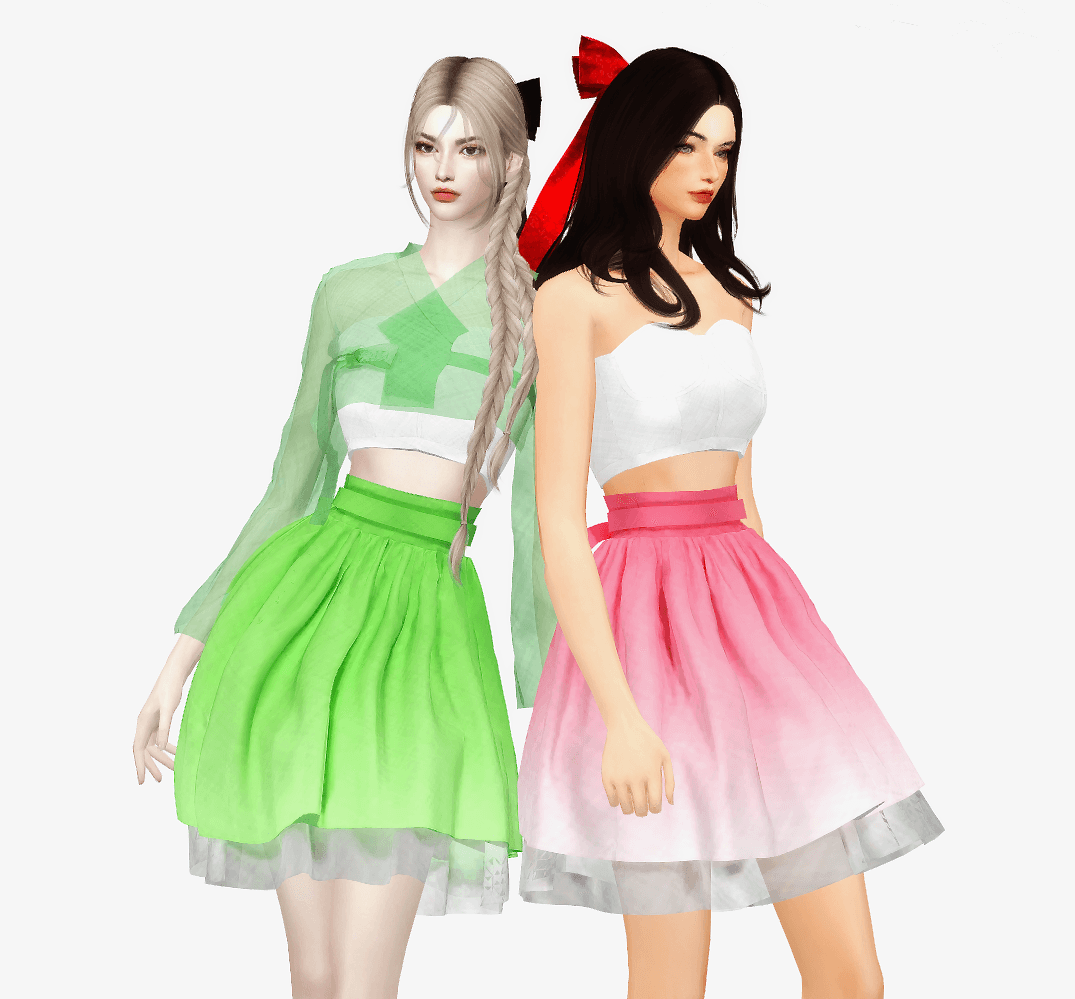 [simna] Ditto Hanbok Dress - Gallery - The Sims 4 Create a Sim - CurseForge
