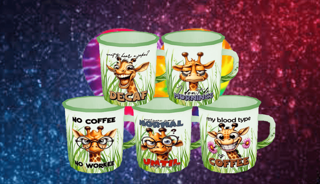 Goofy Giraffe Coffee Mugs - Gallery - The Sims 4 Build / Buy - CurseForge