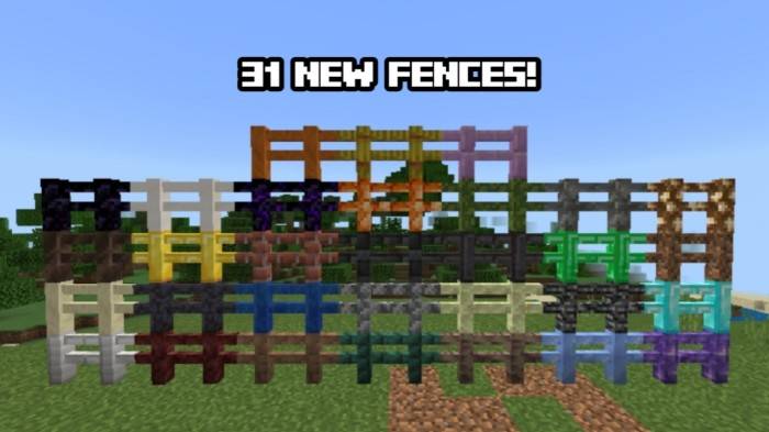 More Fences Addon - Gallery - Minecraft Bedrock Addons - CurseForge