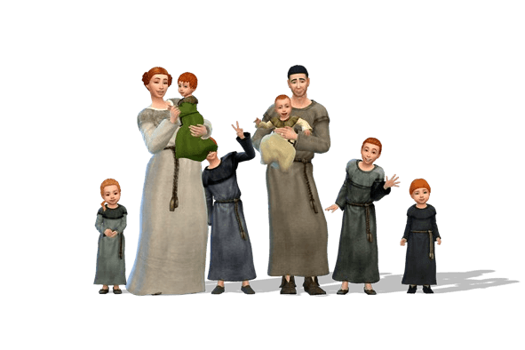 TSM Medieval Monk Robe for All Ages - Gallery - The Sims 4 Create a Sim ...