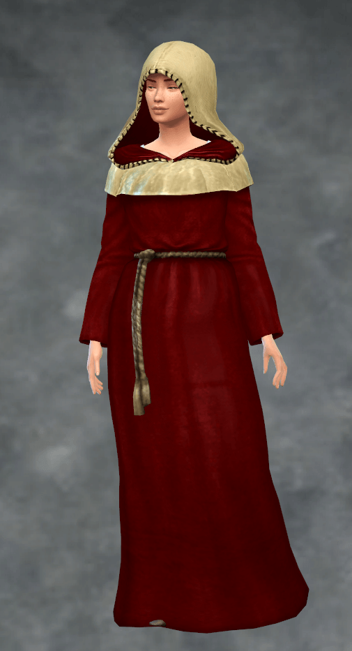 TSM Medieval Monk Robe with Hood for All Ages - Gallery - The Sims 4 ...