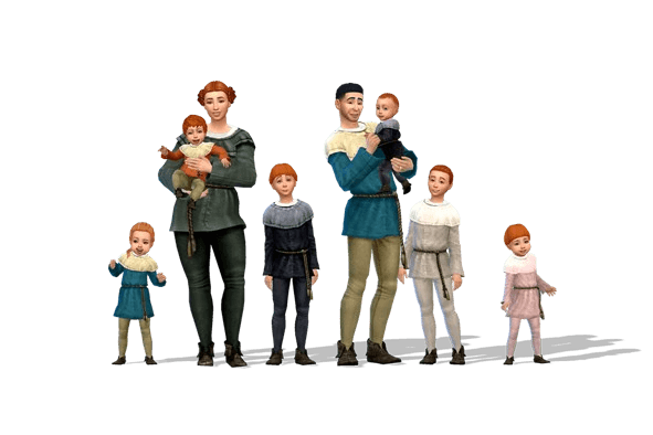 TSM Medieval Monk Outfit with Pants for All Ages - Gallery - The Sims 4 ...